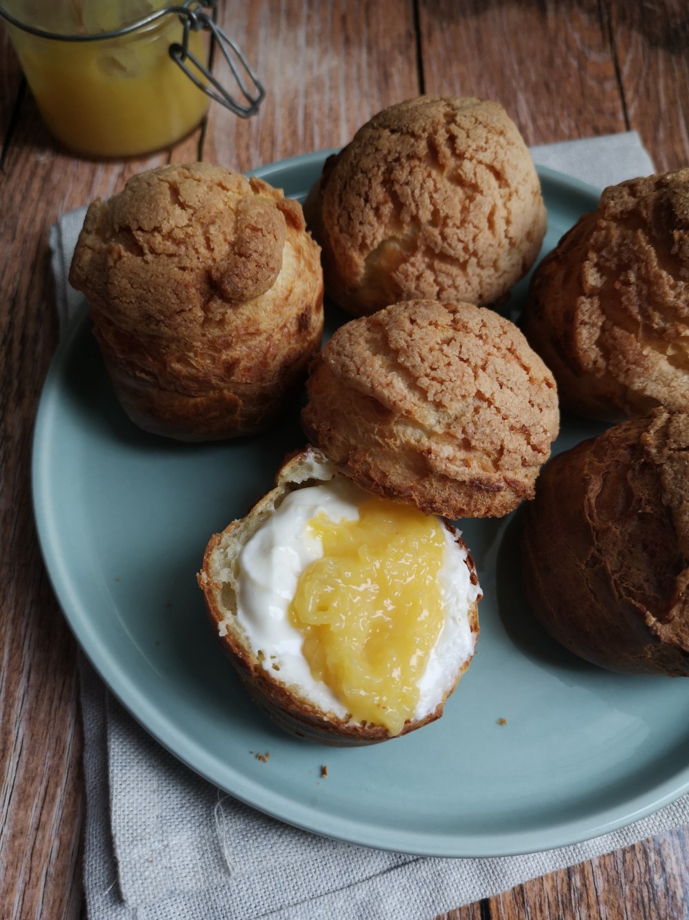 Choux au lemon curd – Cuisine anti gaspi